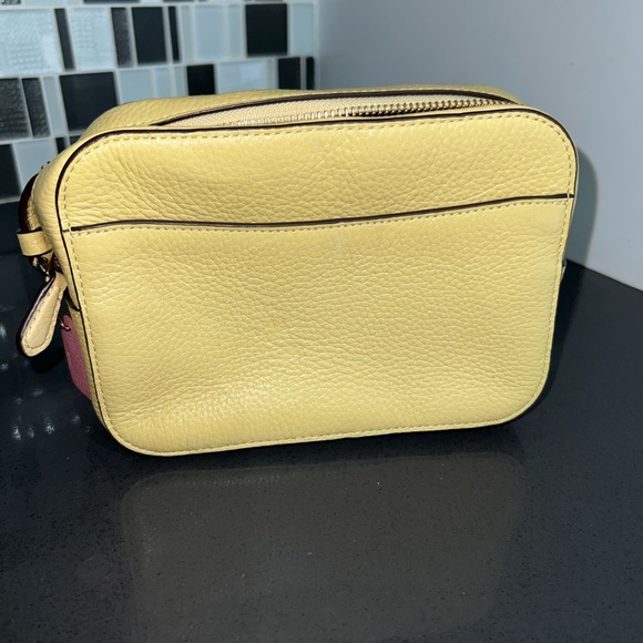 Coach | Bags | Coach Yellow Crossbody Bag With Belle Design | Poshmark